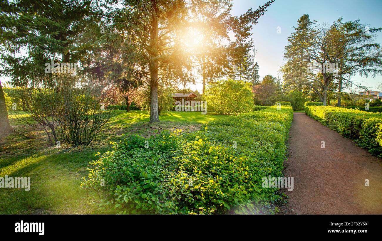 Beautiful sunset time sun rays hi-res stock photography and images - Alamy