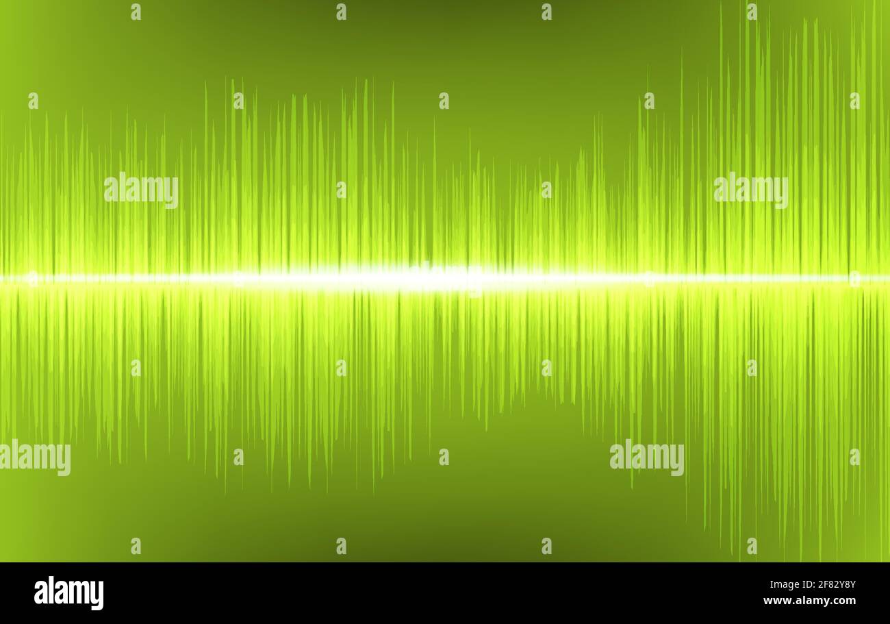 Light Green Sound Wave background,technology and Earthquake wave ...
