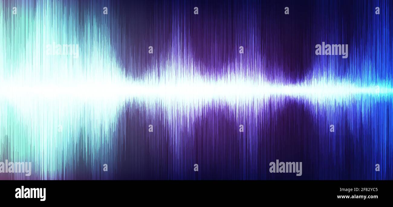 Modern Digital Sound Wave with on Ultra Violet Background,technology ...