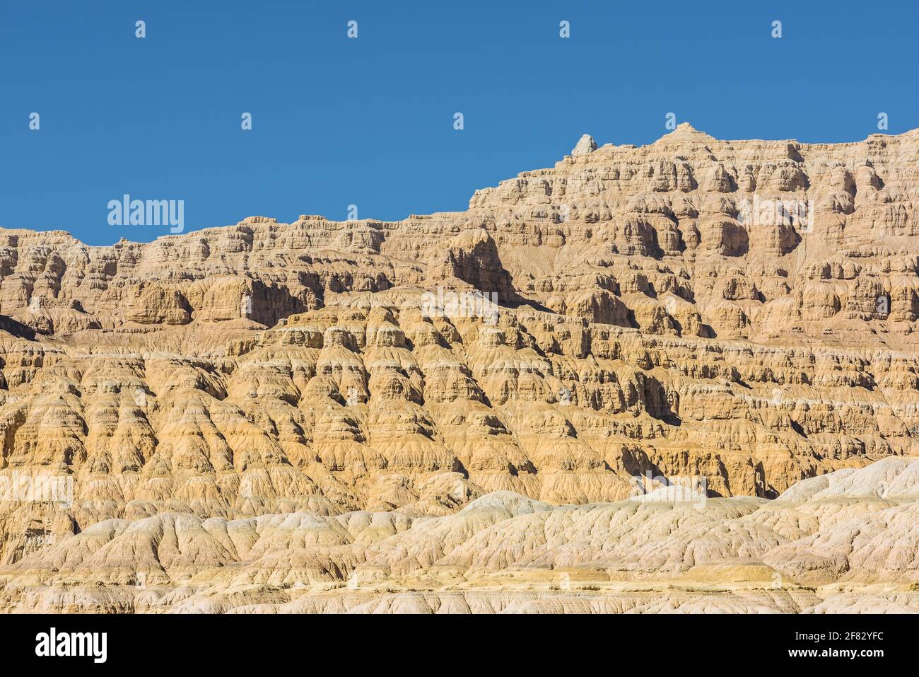 Eroded landscape and rock towers in Zanda soil forest Stock Photo - Alamy
