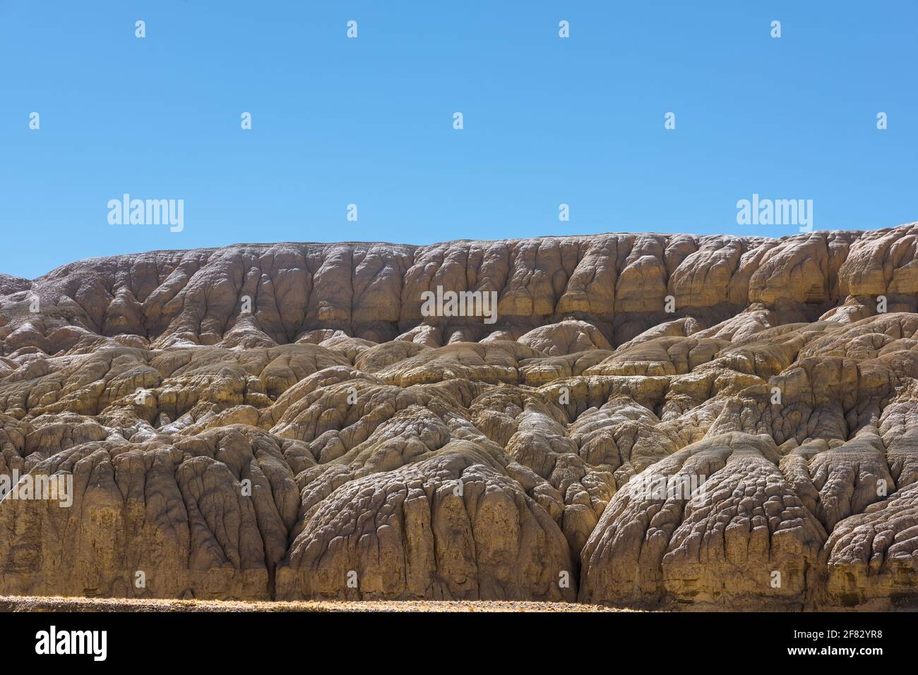 Eroded landscape and rock towers in Zanda soil forest Stock Photo - Alamy