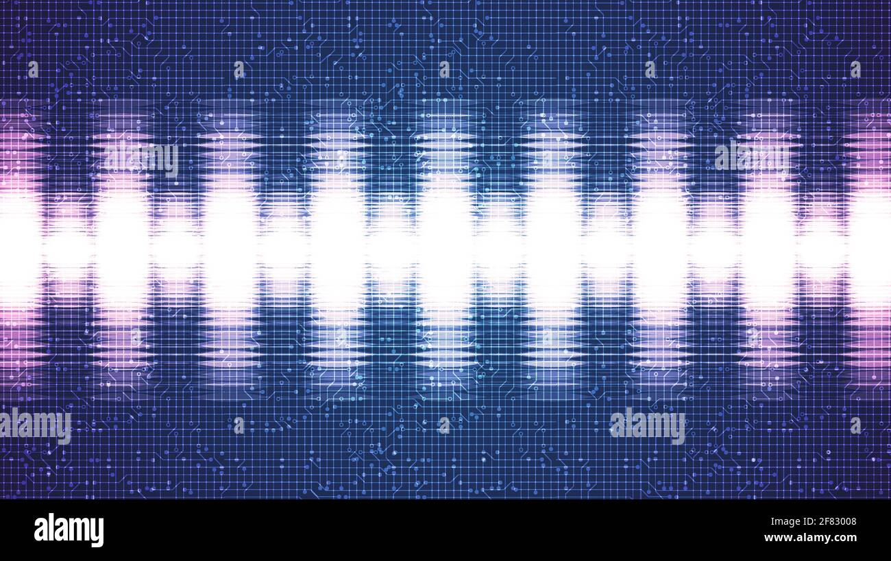 UltraSonic Sound Wave Background,technology and earthquake wave diagram ...