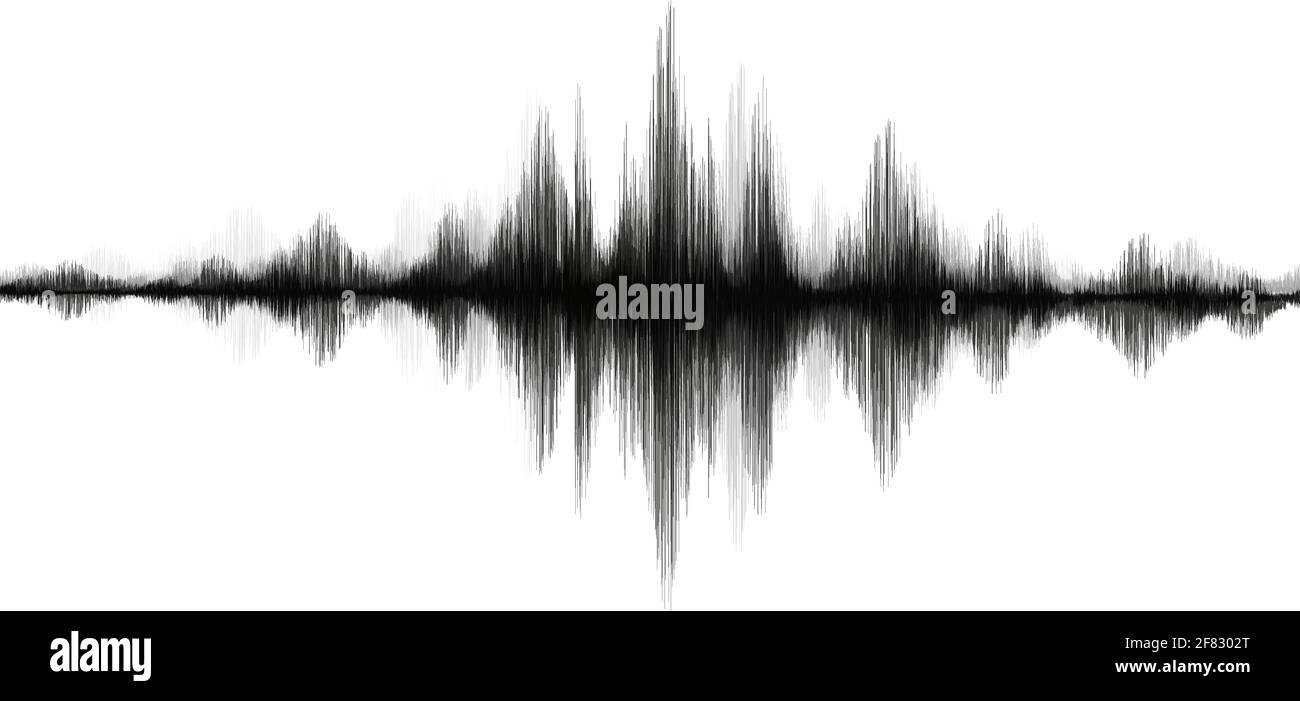 Digital Sound Wave on gray Background,technology and earthquake wave ...