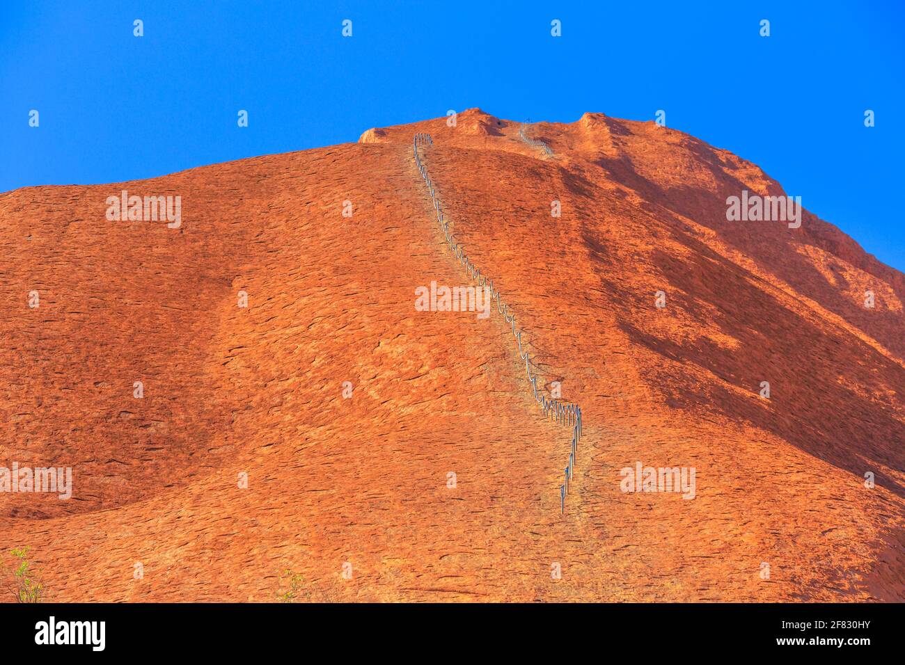 Uluru, Northern Territory, Australia - Aug 26, 2019: safety chain, 138 ...