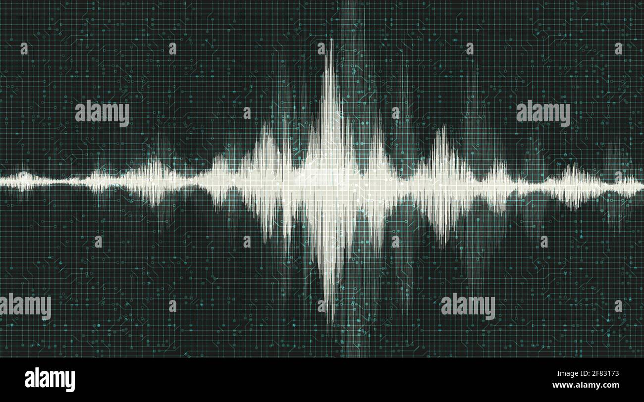 Earthquake wave diagram concept Stock Vector Images - Alamy