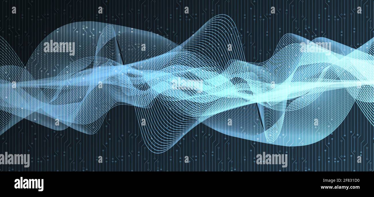 Modern Digital Sound Wave Background,technology and earthquake wave ...