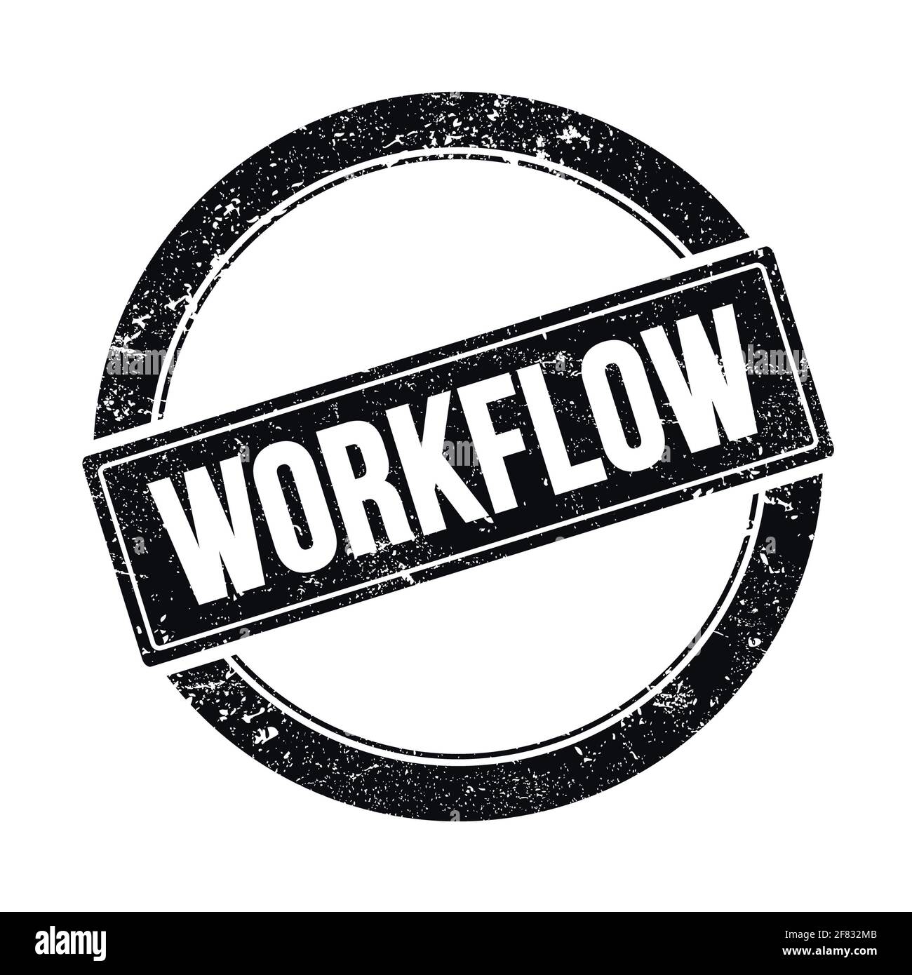 Workflow stamp Cut Out Stock Images & Pictures - Alamy