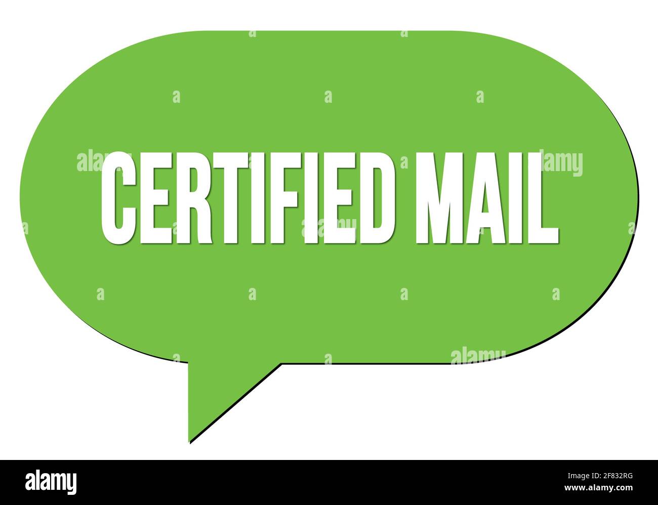 Certified mail word Cut Out Stock Images & Pictures - Alamy