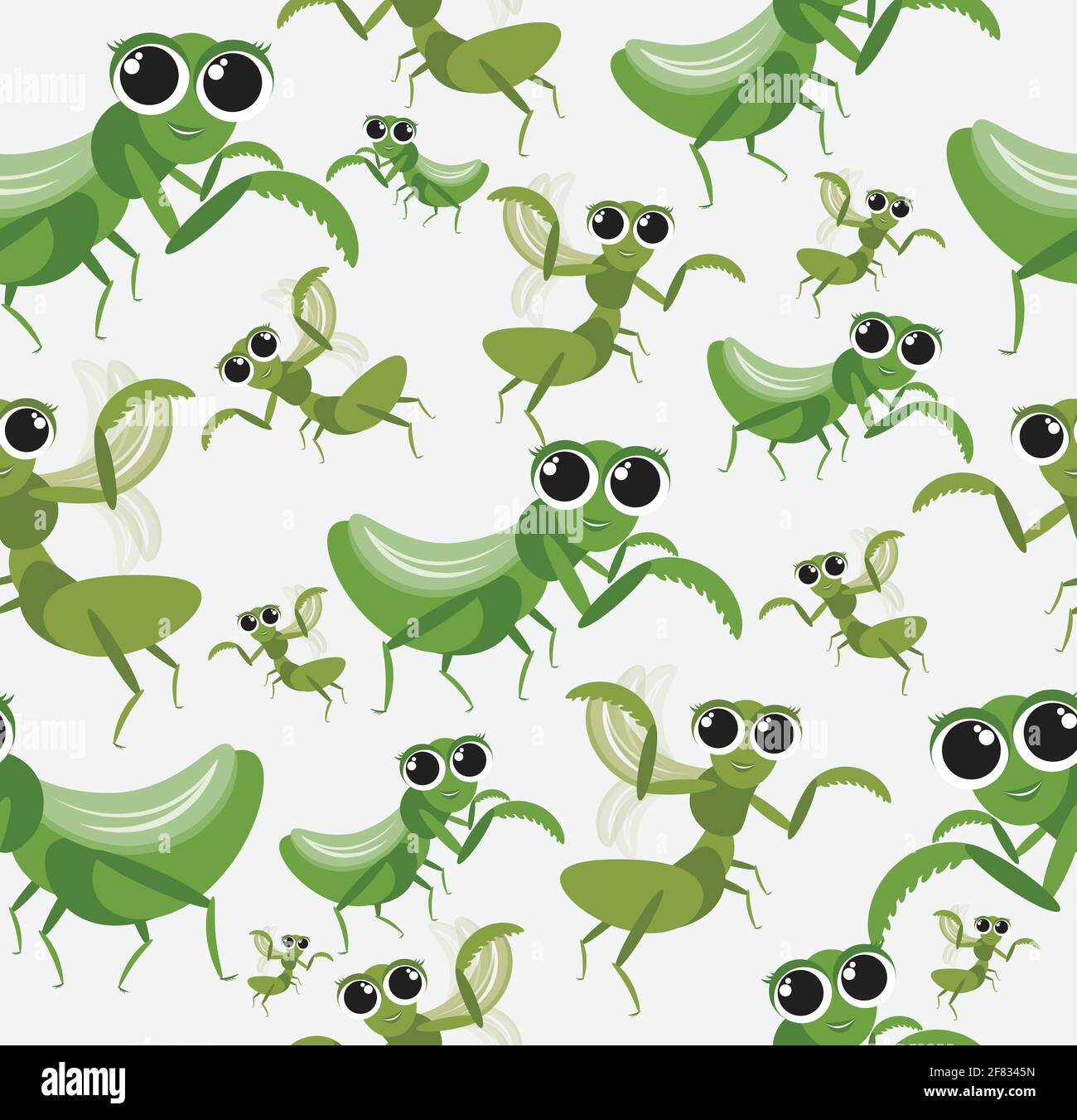 Green mantis insects Stock Vector Images - Alamy