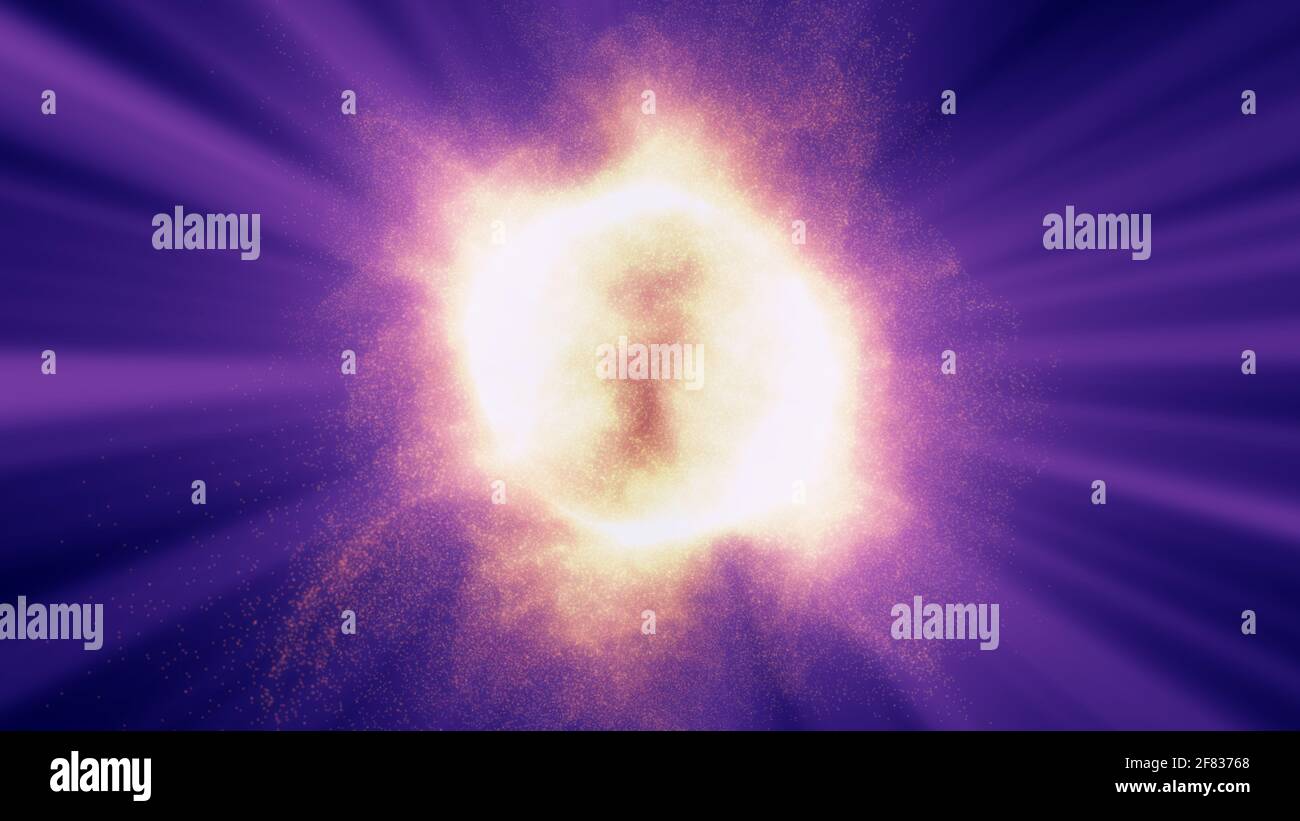 Abstract particles sun solar flare particles illustration 3d render ...