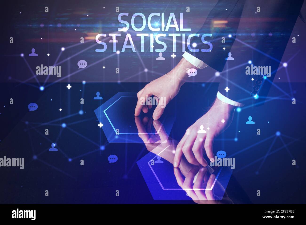 Navigating social networking with social icons Stock Photo - Alamy
