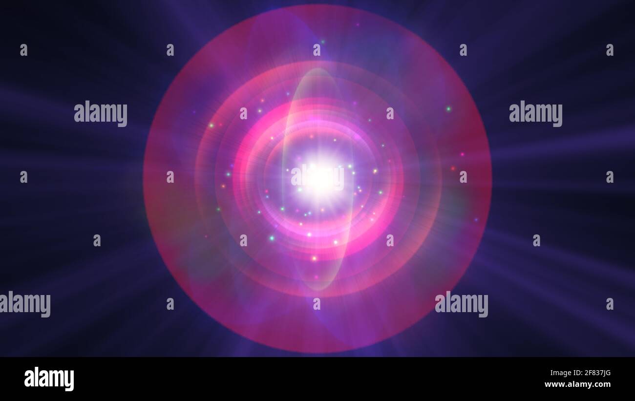 atom light ray glow abstract, 3d render illustration Stock Photo - Alamy