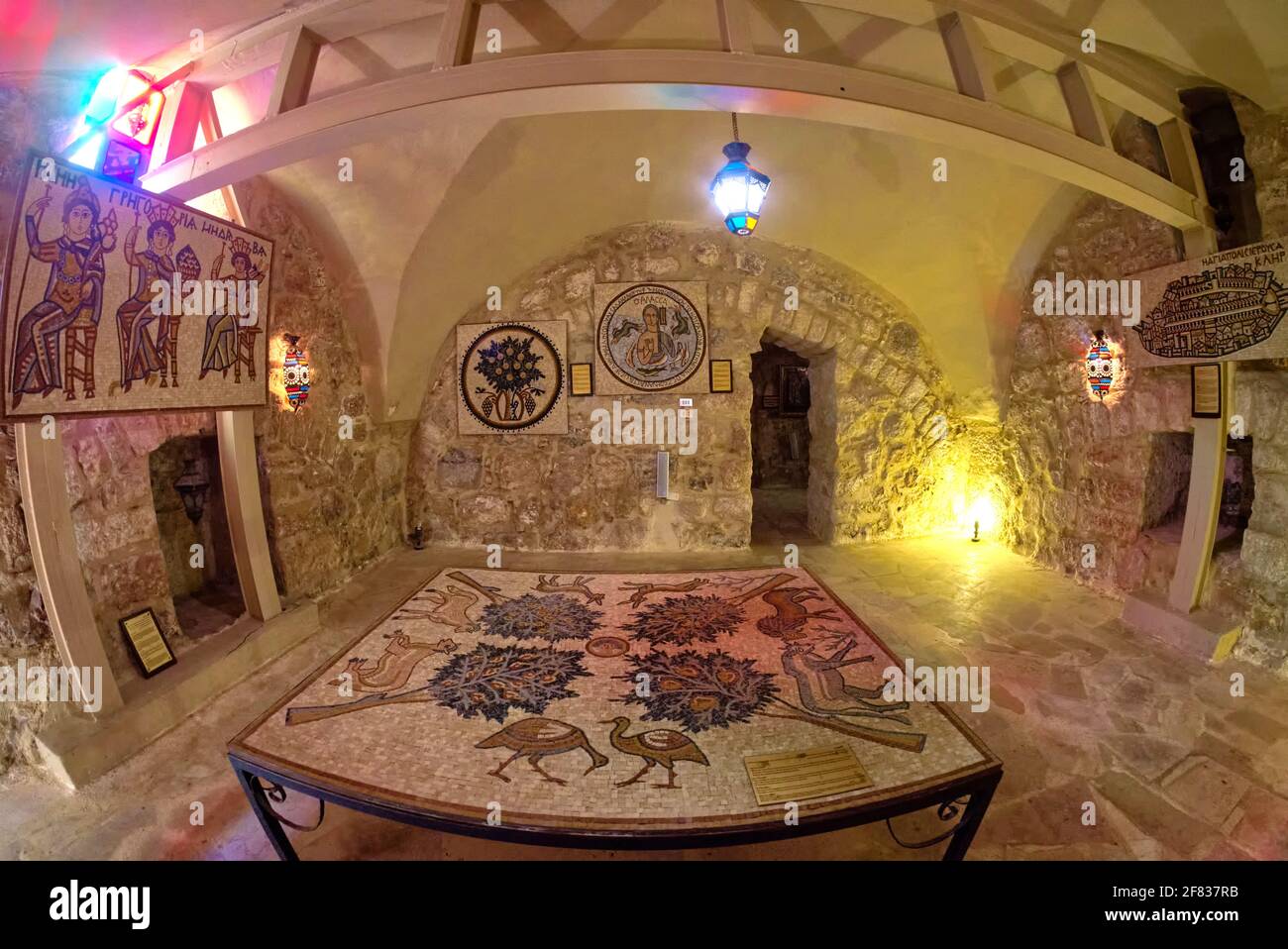 The museum is carefully constructed upon ancient ruins that run around ...