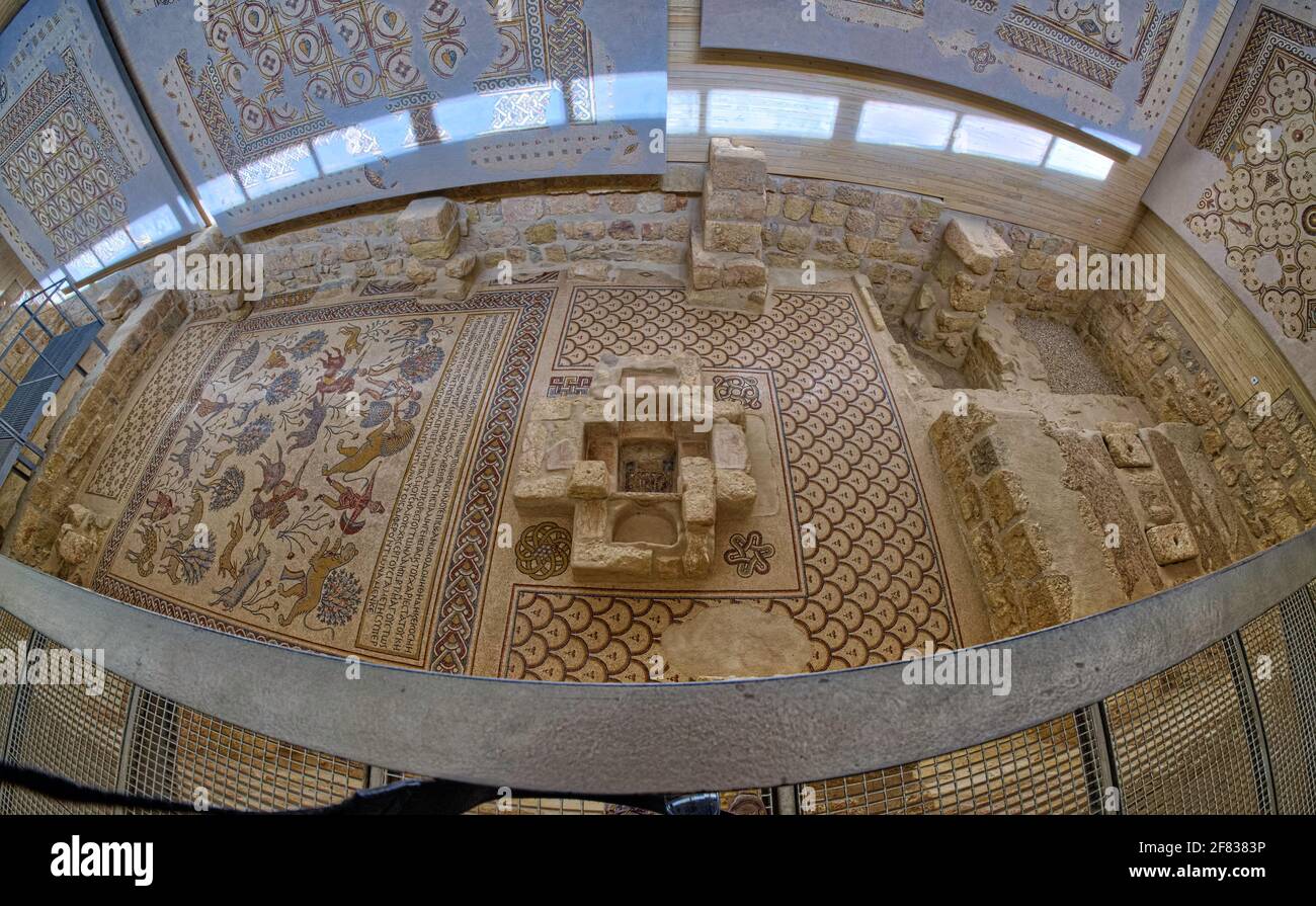 At the site, elements of a triple-apse Byzantine basilica were uncov ...