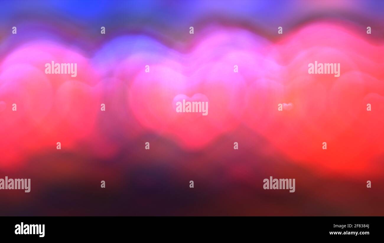 Colorful light abstract hearts background illustration render Stock ...