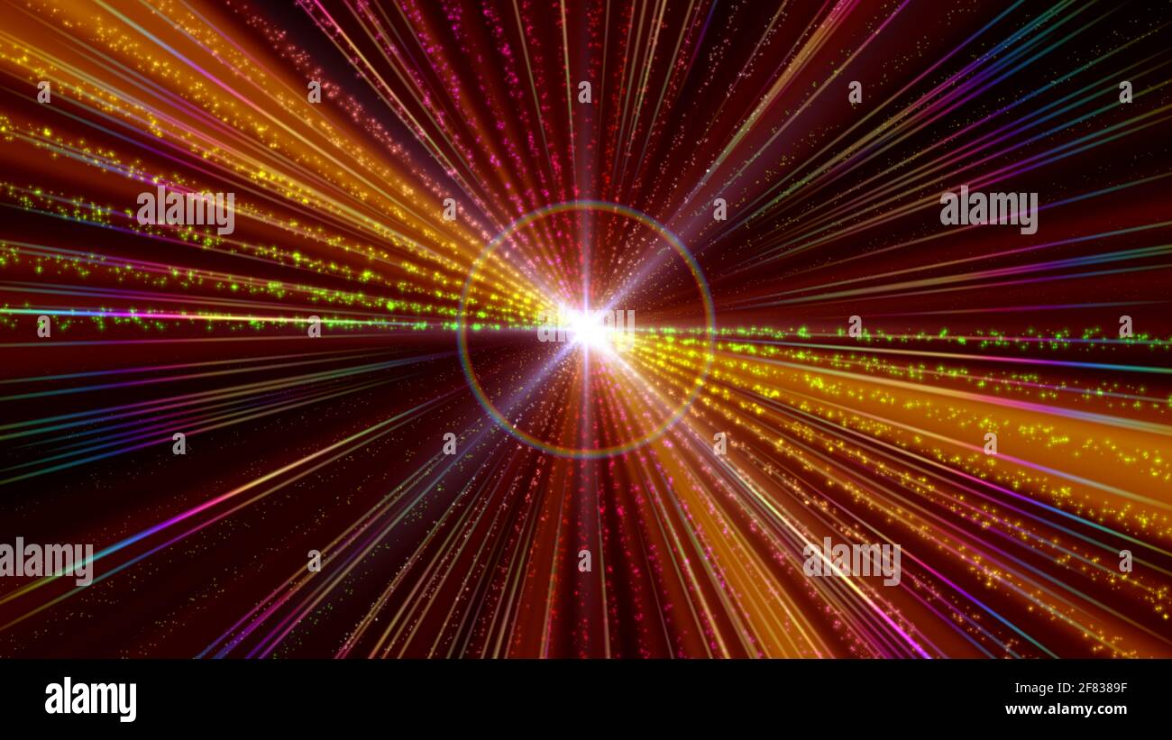 particle laser light color ray illustration render Stock Photo - Alamy