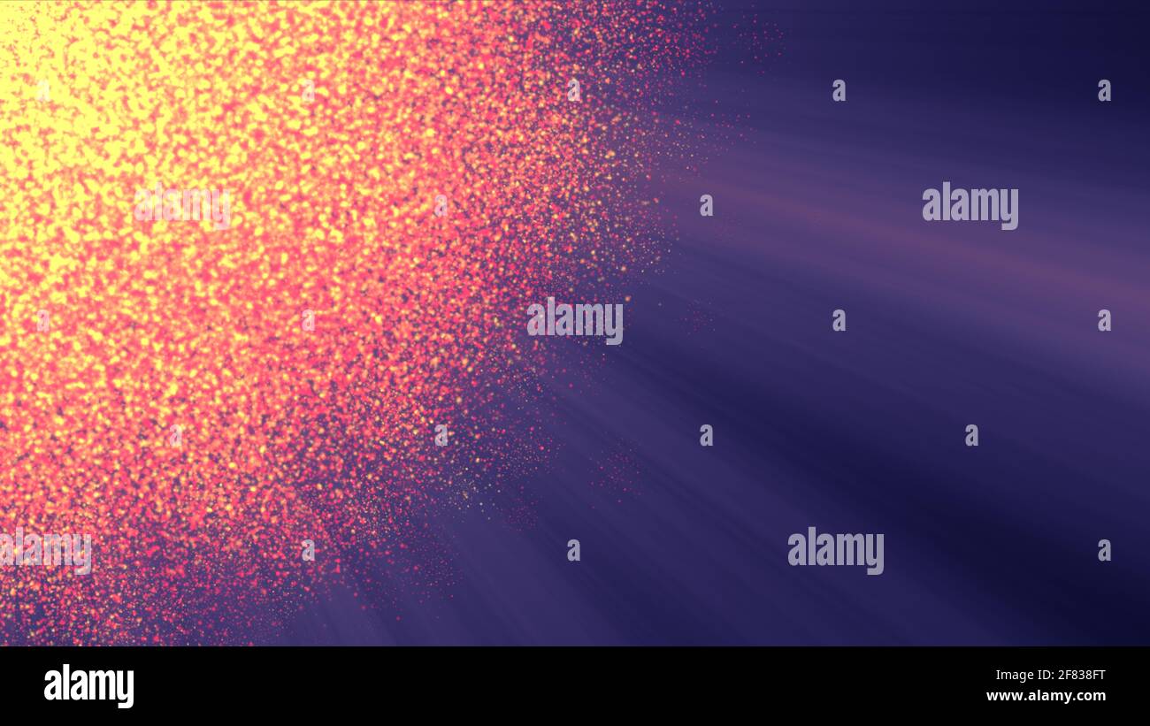 Abstract particles sun solar flare particles illustration 3d render ...