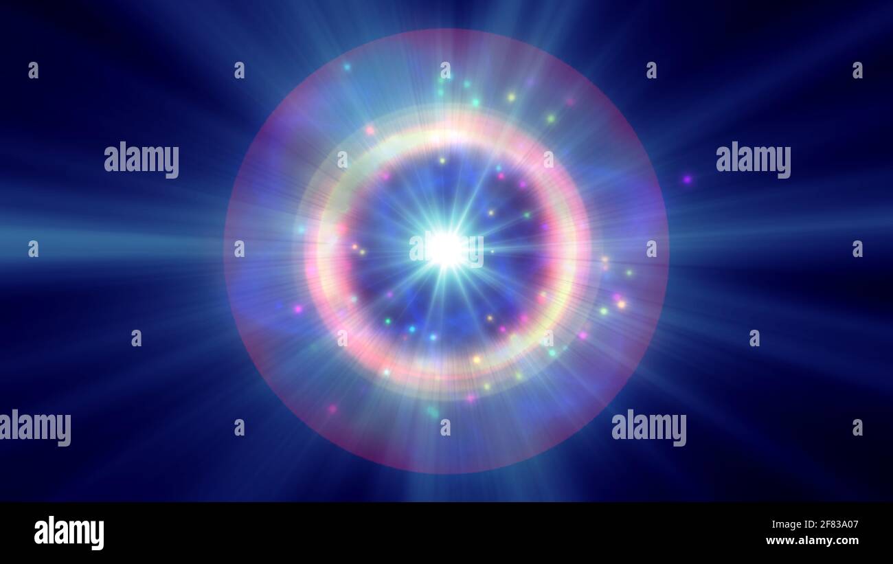 atom light ray glow abstract, 3d render illustration Stock Photo - Alamy