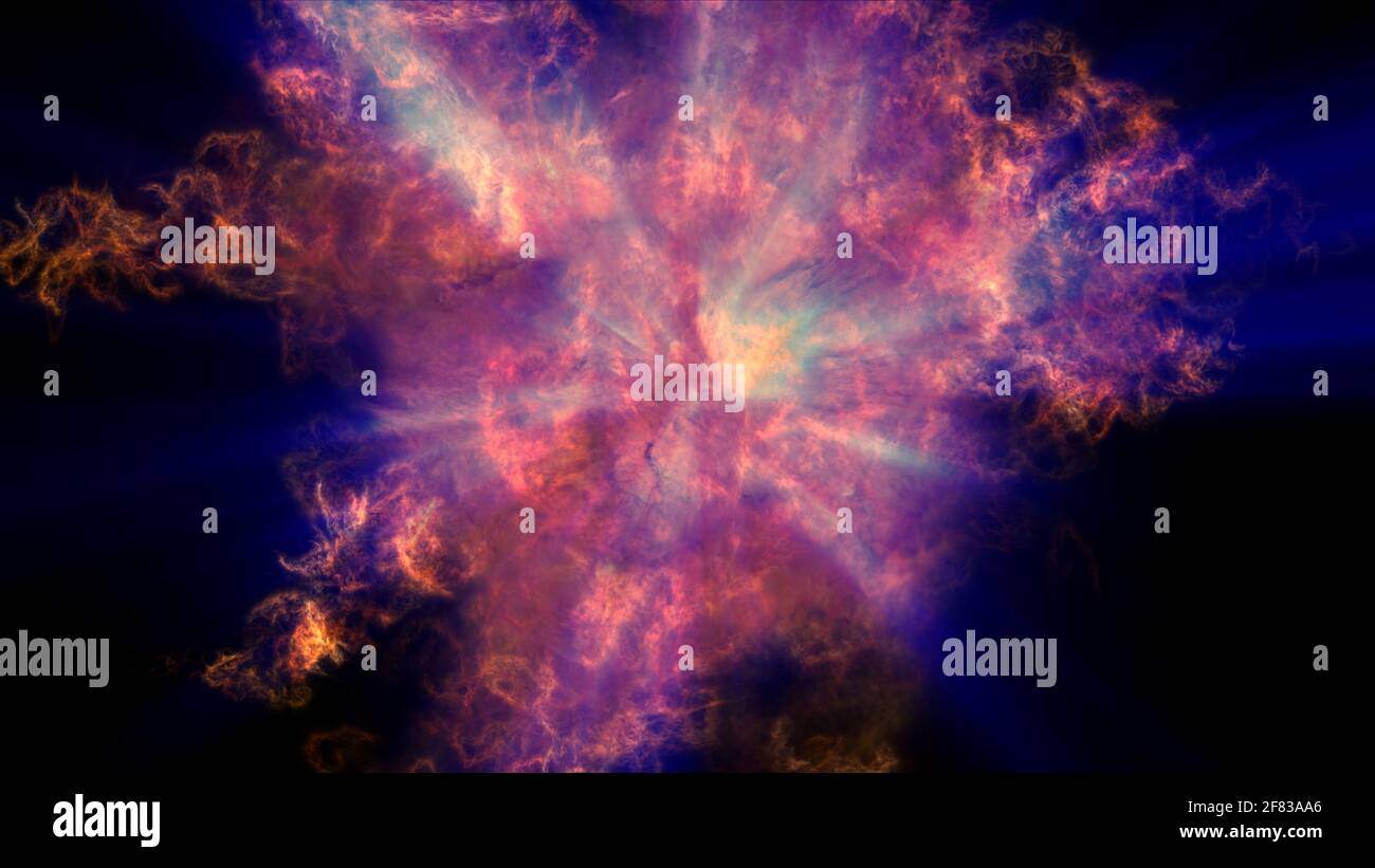 fire flame explosion in space, abstract illustration Stock Photo - Alamy