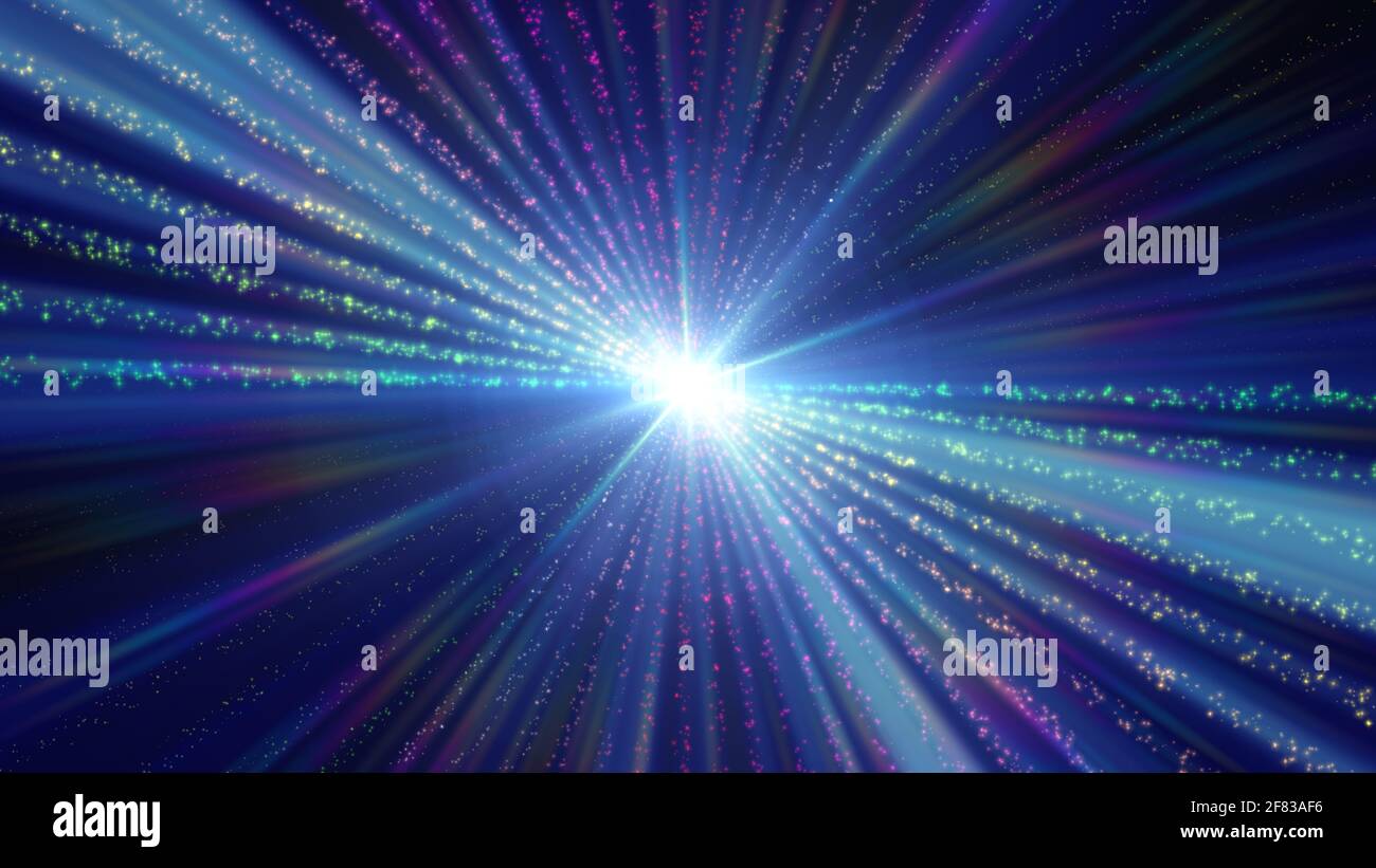 particle laser light color ray illustration render Stock Photo - Alamy