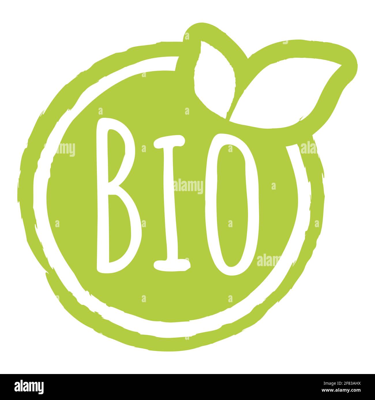 eps vector file modern green round stamp with leaves, white text bio ...