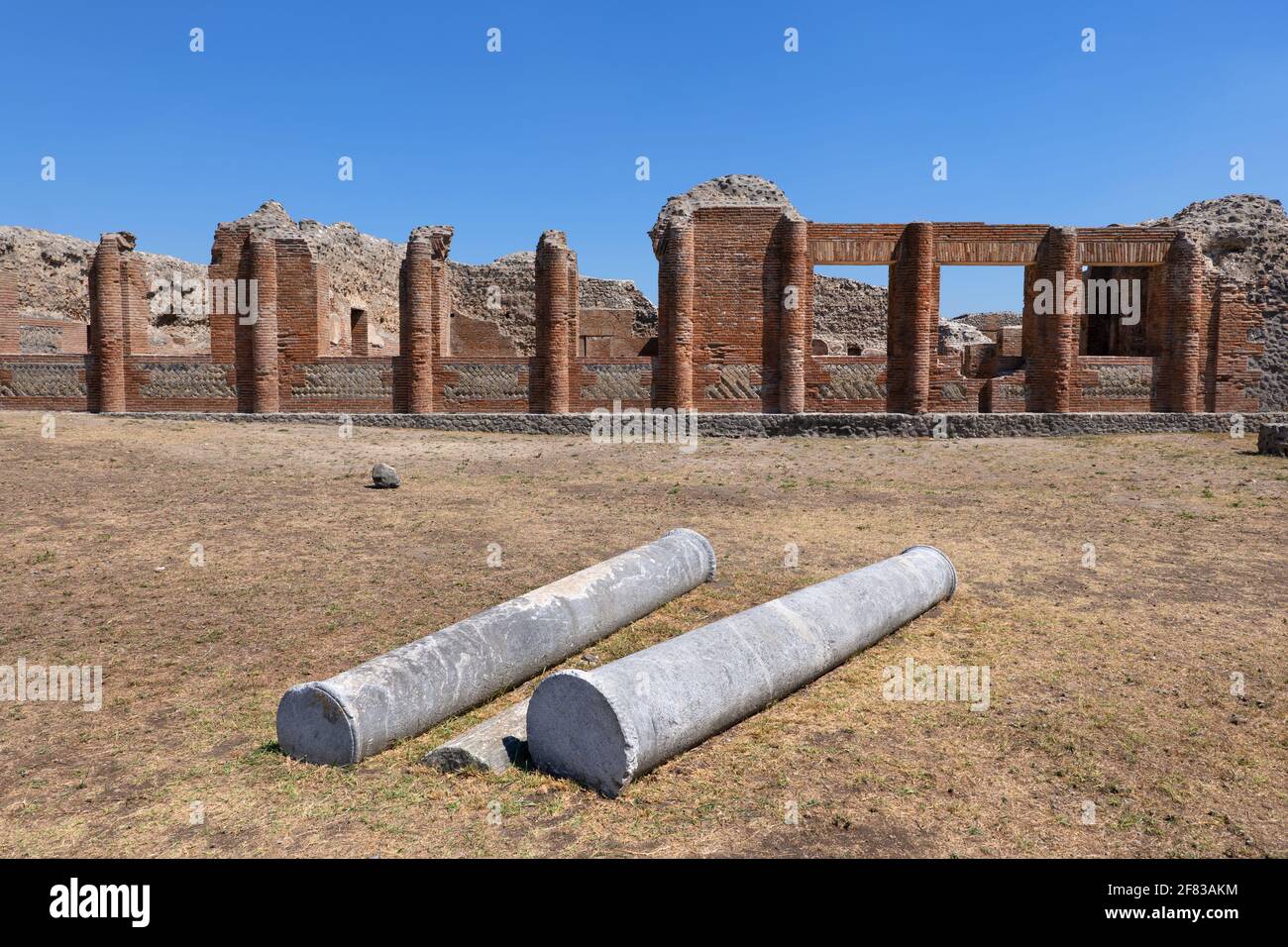Central Baths (Terme Centrali) in Pompeii ancient Roman city in ...