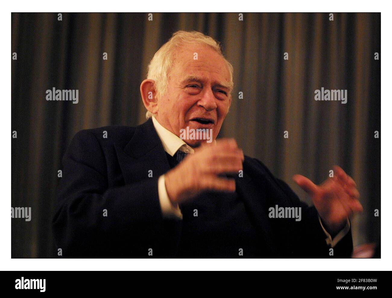 Norman Mailer in the Savoy Hotel, London.pic David Sandison 4/2/2002 ...