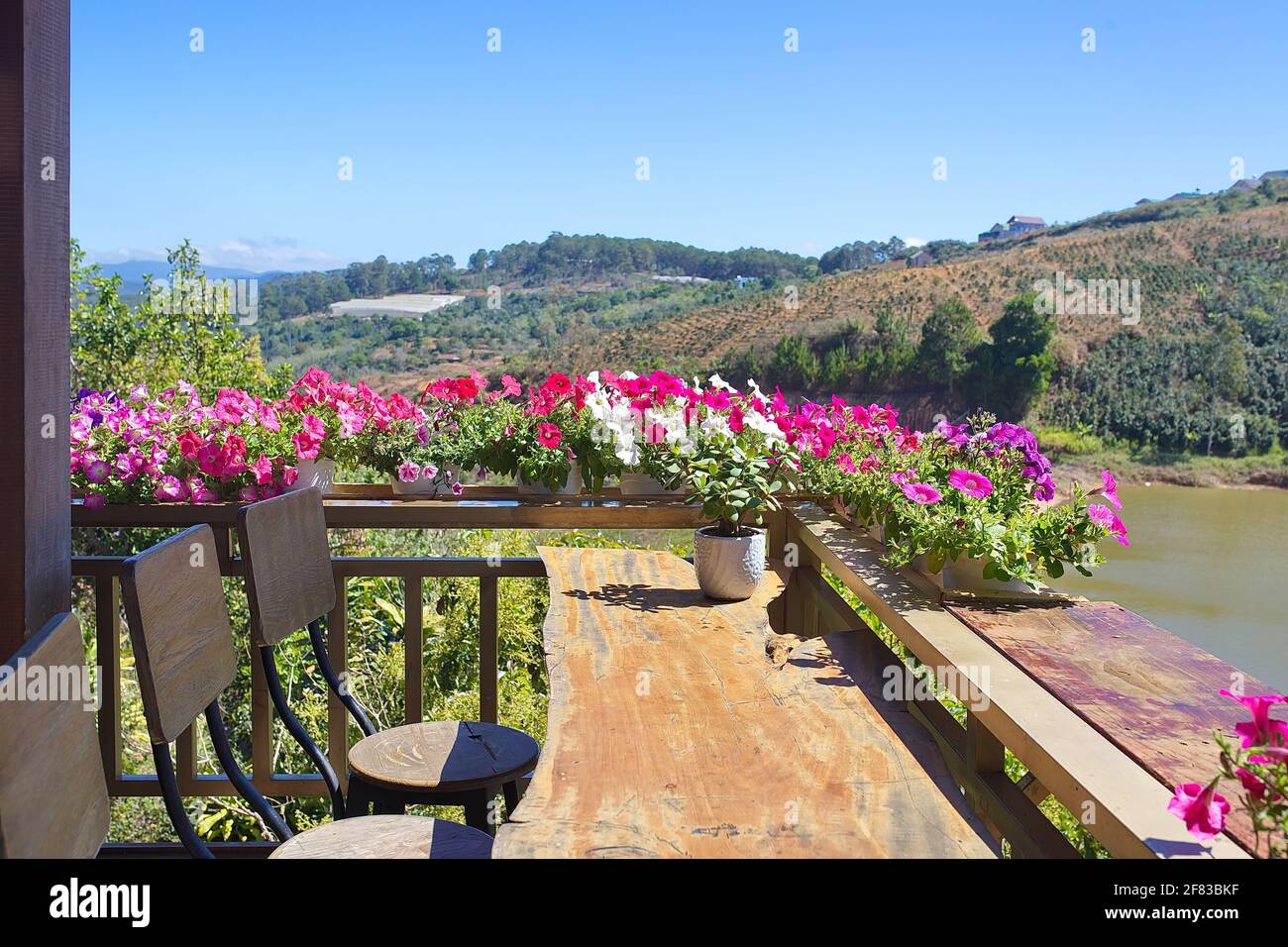 Balcony view coffee hi-res stock photography and images - Alamy