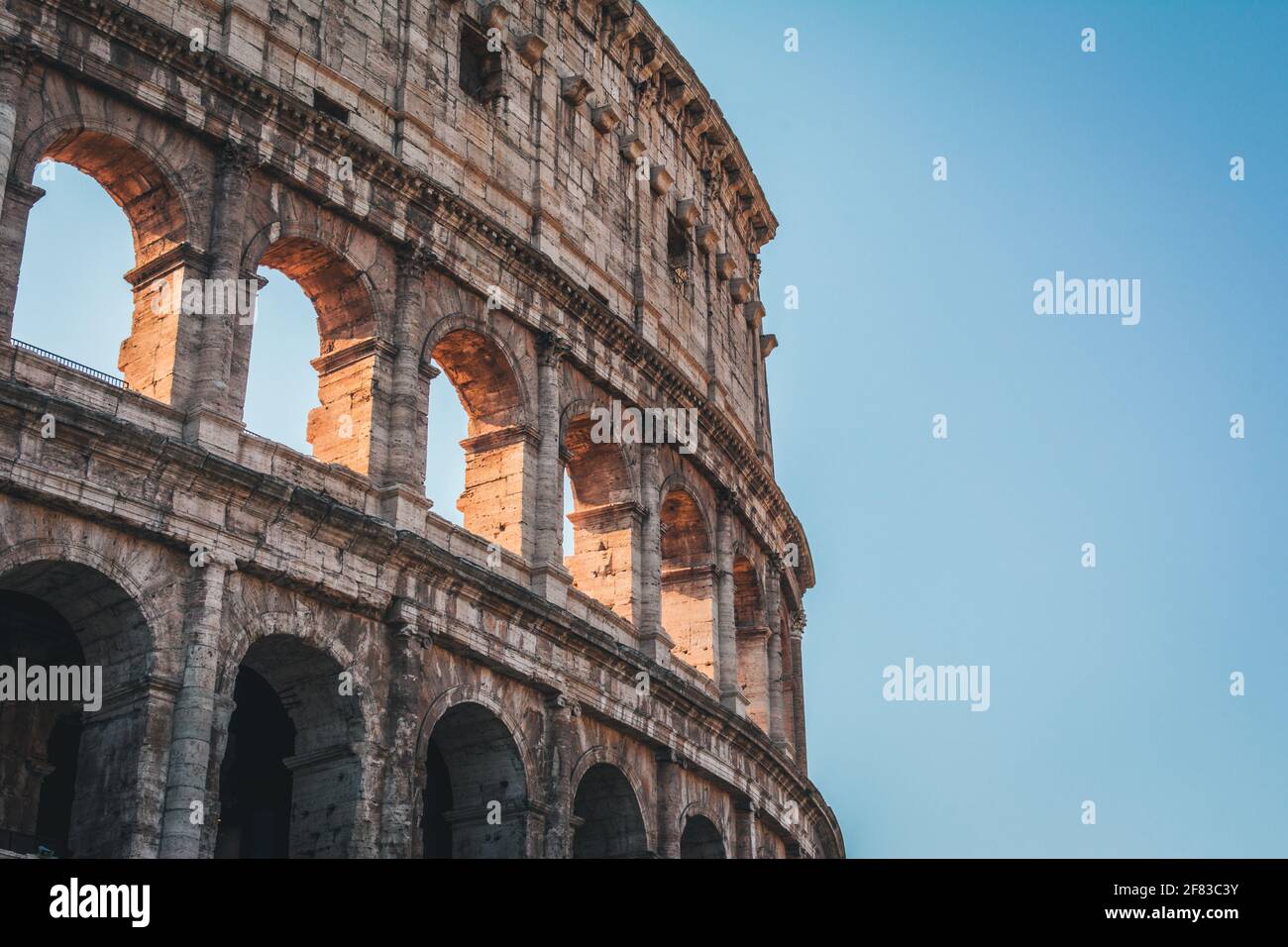 Coliseum (Colosseum), Rome, Italy. Ancient Roman Coliseum is famous ...