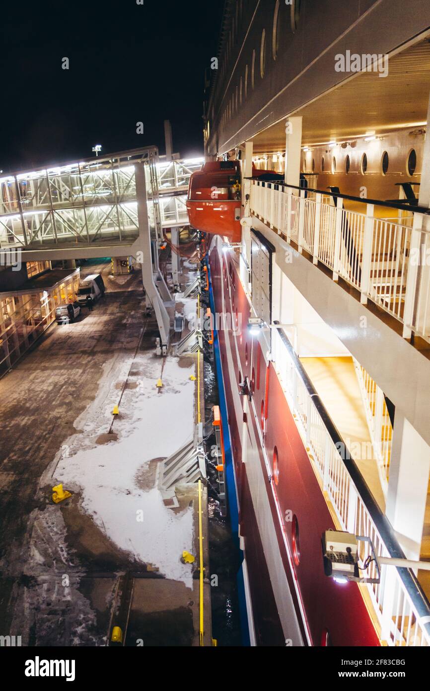 Editorial 03.16.2018 Turku Finland Viking Line's MS Viking Grace in ...