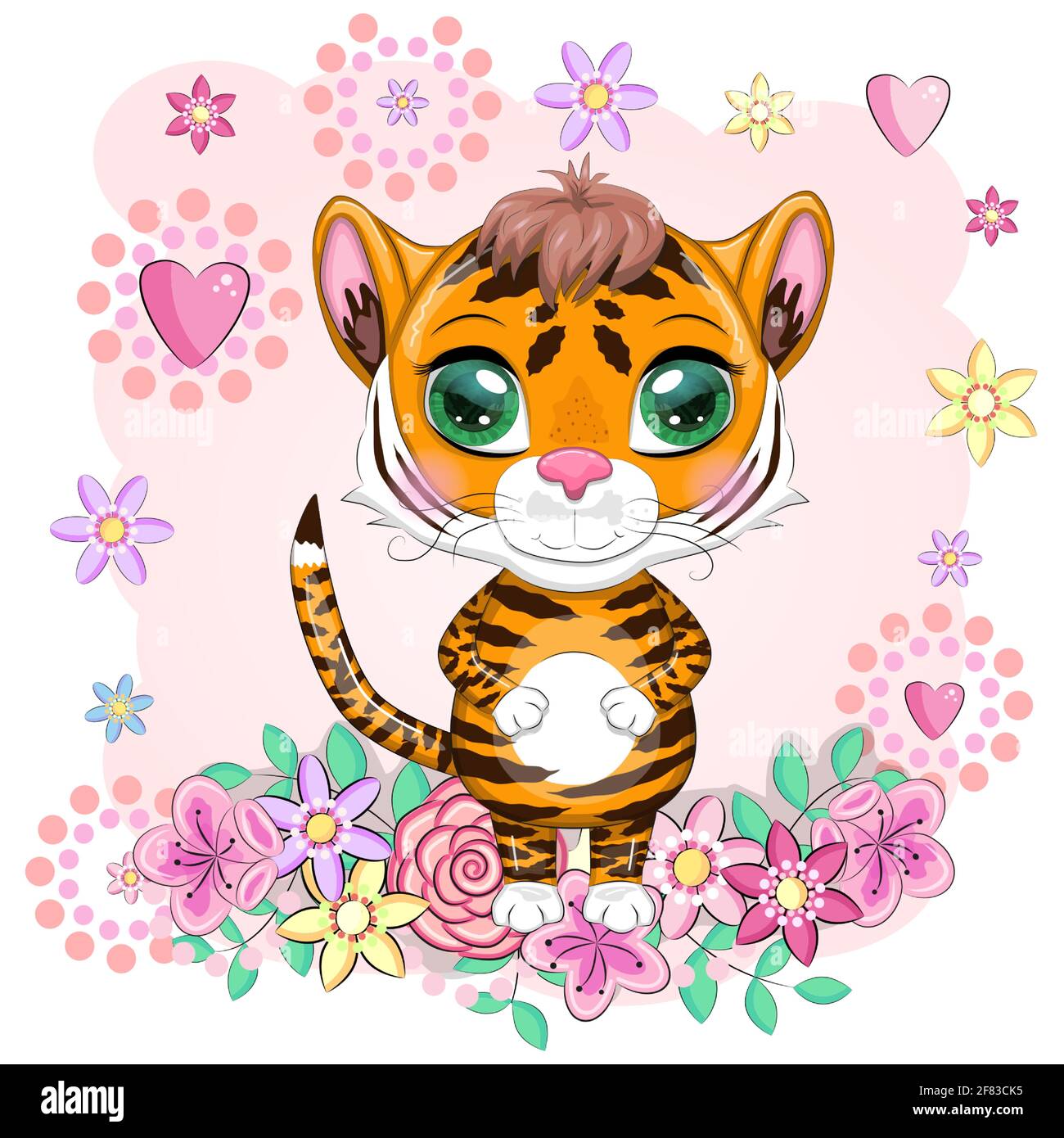 Illustrations for Chinese New Year 2022, year of the Tiger. Lunar new ...