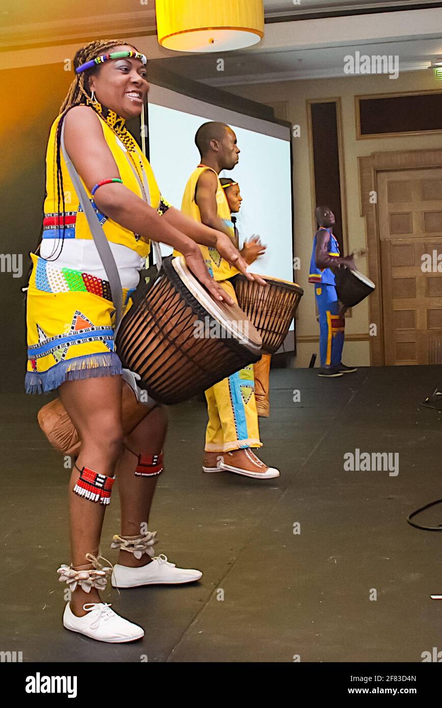 JOHANNESBURG, SOUTH AFRICA - May 03, 2019: traditional African woman in ...