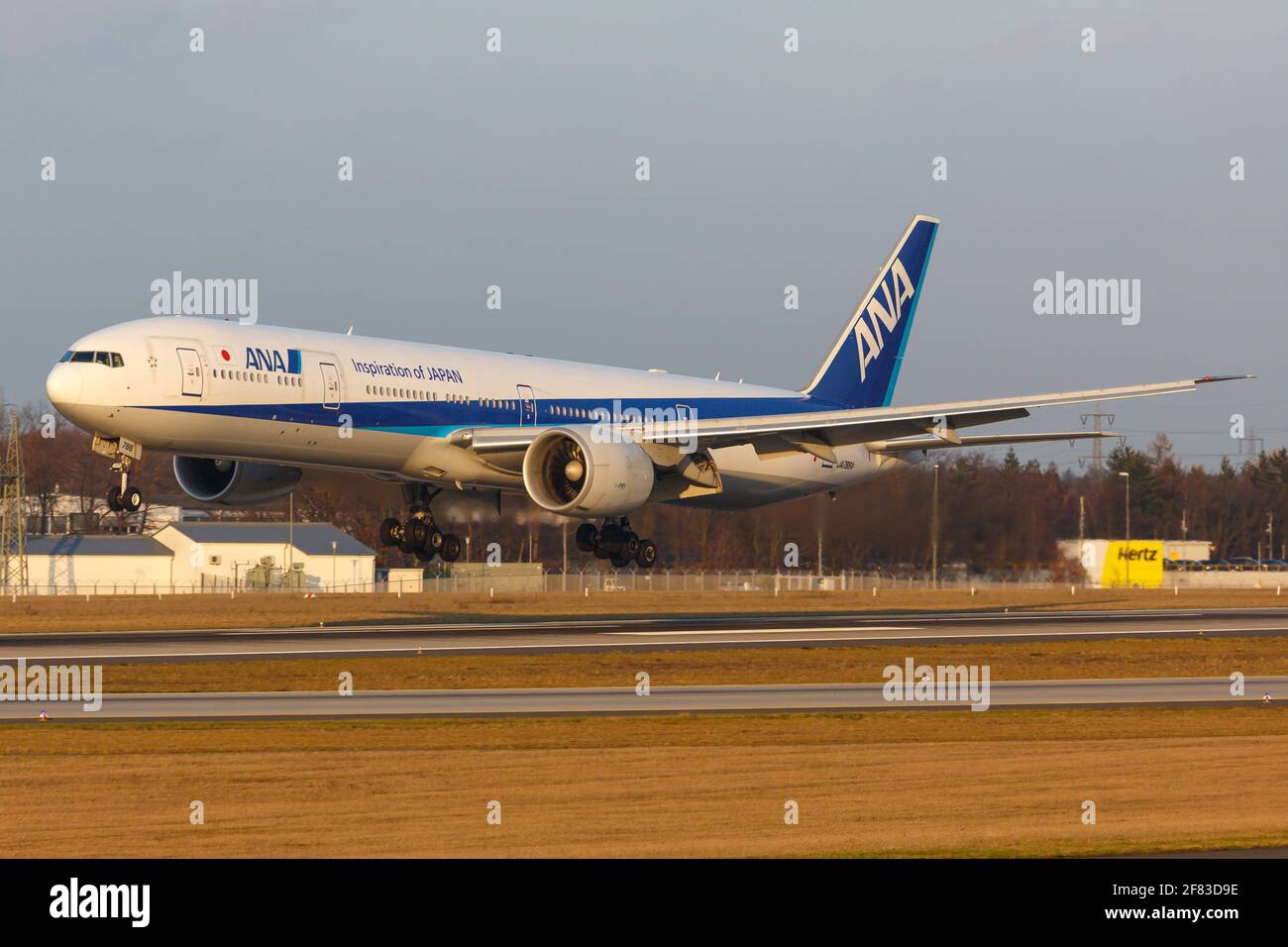 Frankfurt, Germany - 07. December 2017: ANA Boeing 777-300 at Frankfurt ...