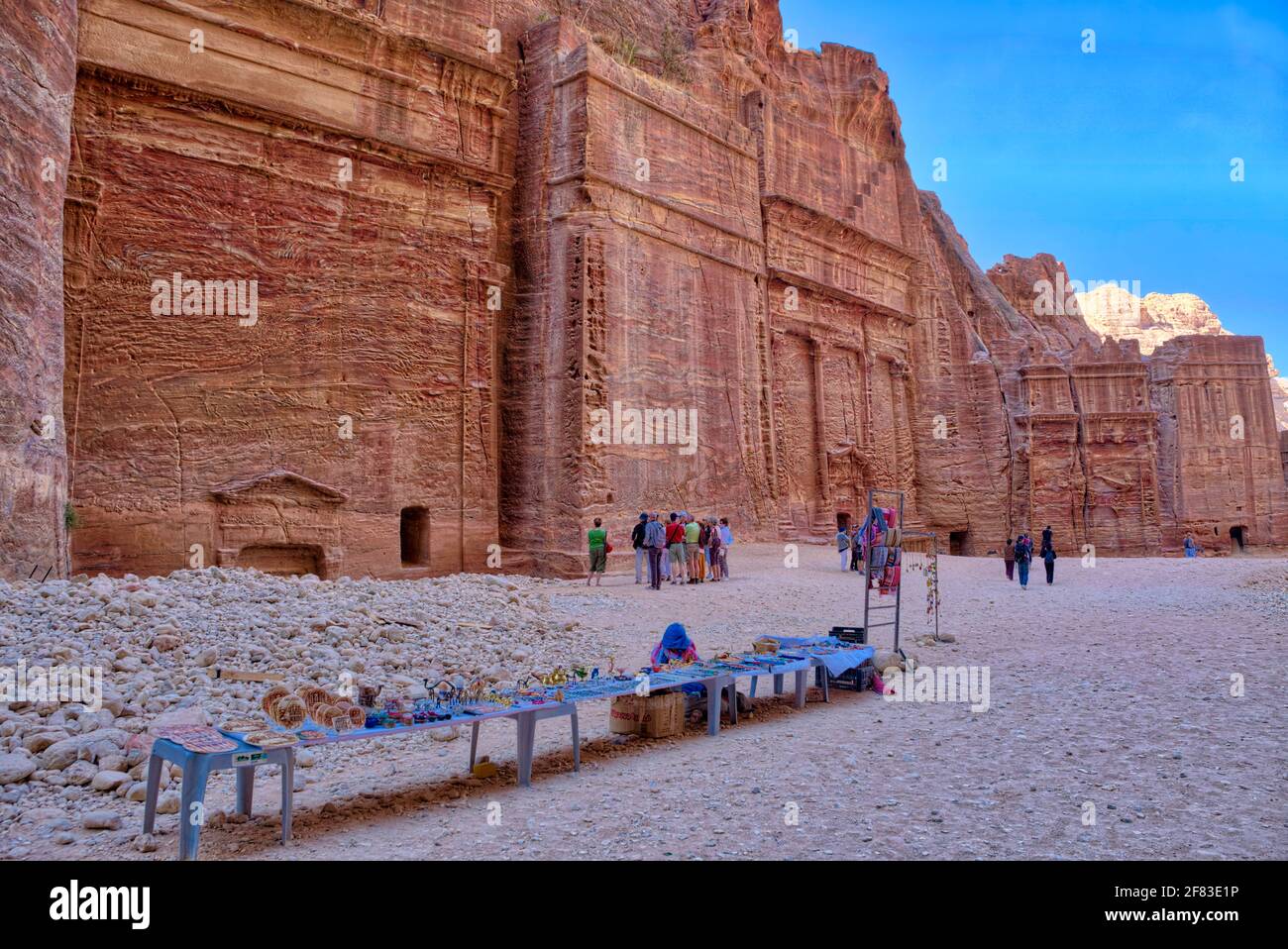 It is a name given to the row of monumental Nabataean tombs carved in ...