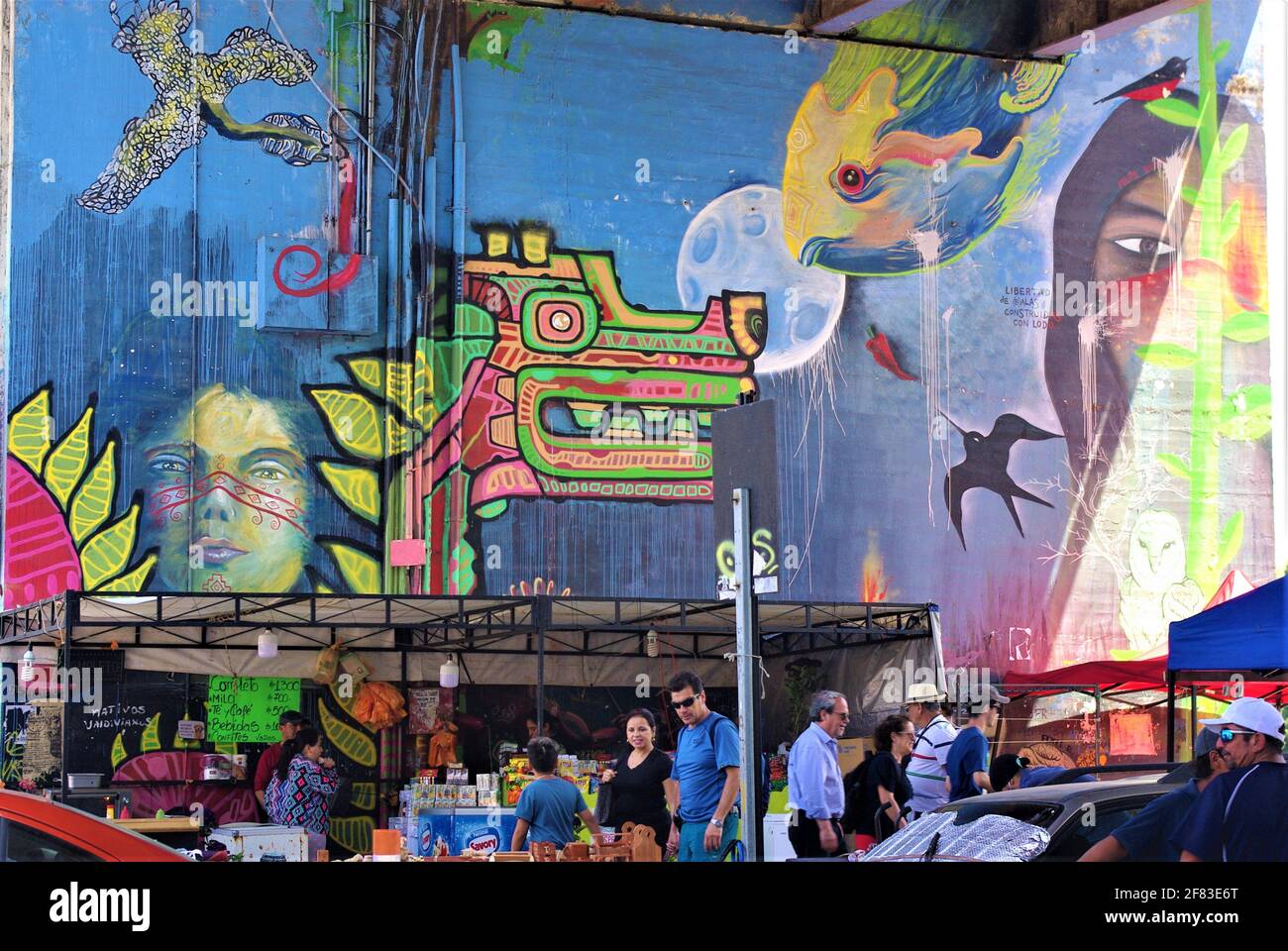Street art in Valdivia, Chile Stock Photo - Alamy