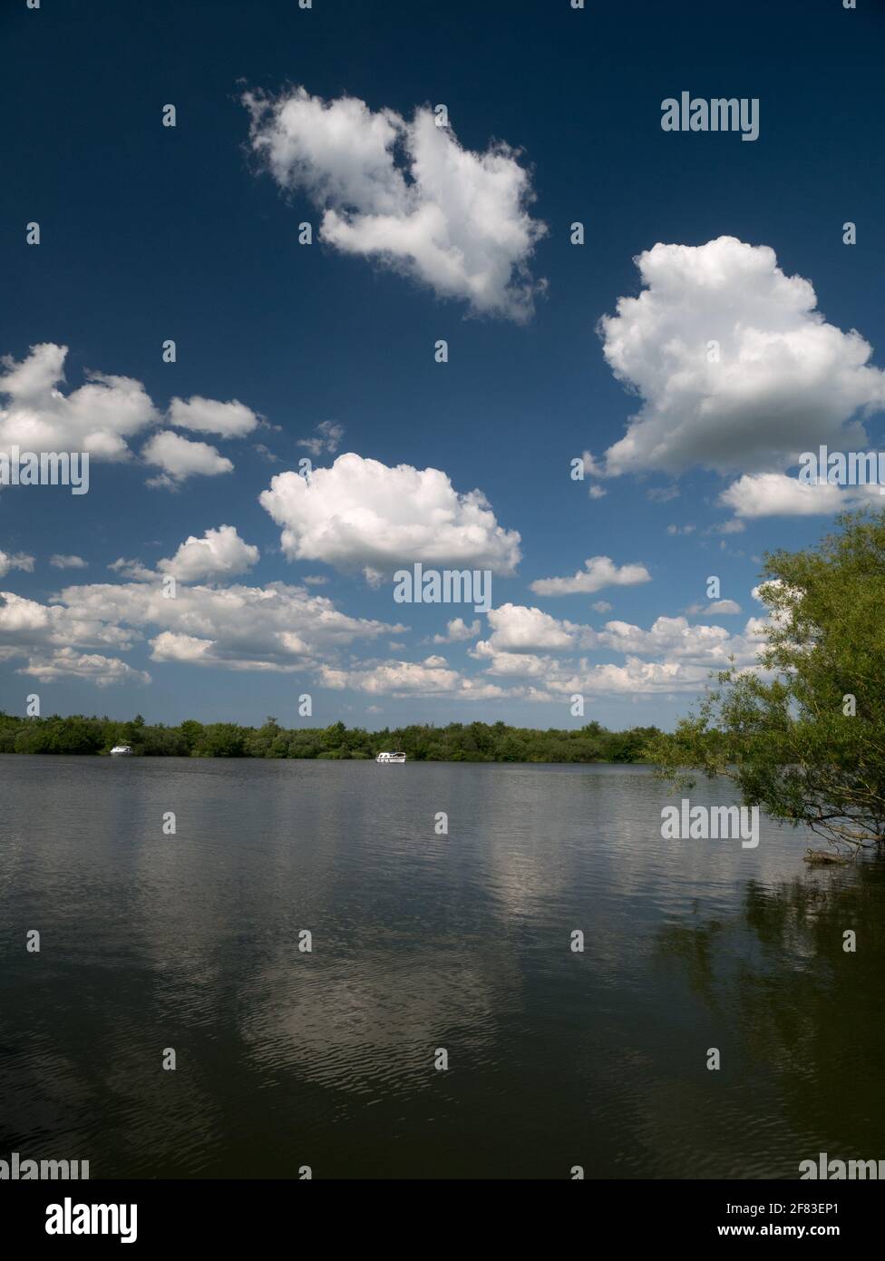Dramatic Cloud Formation over Malthouse Broad, part of The Norfolk ...