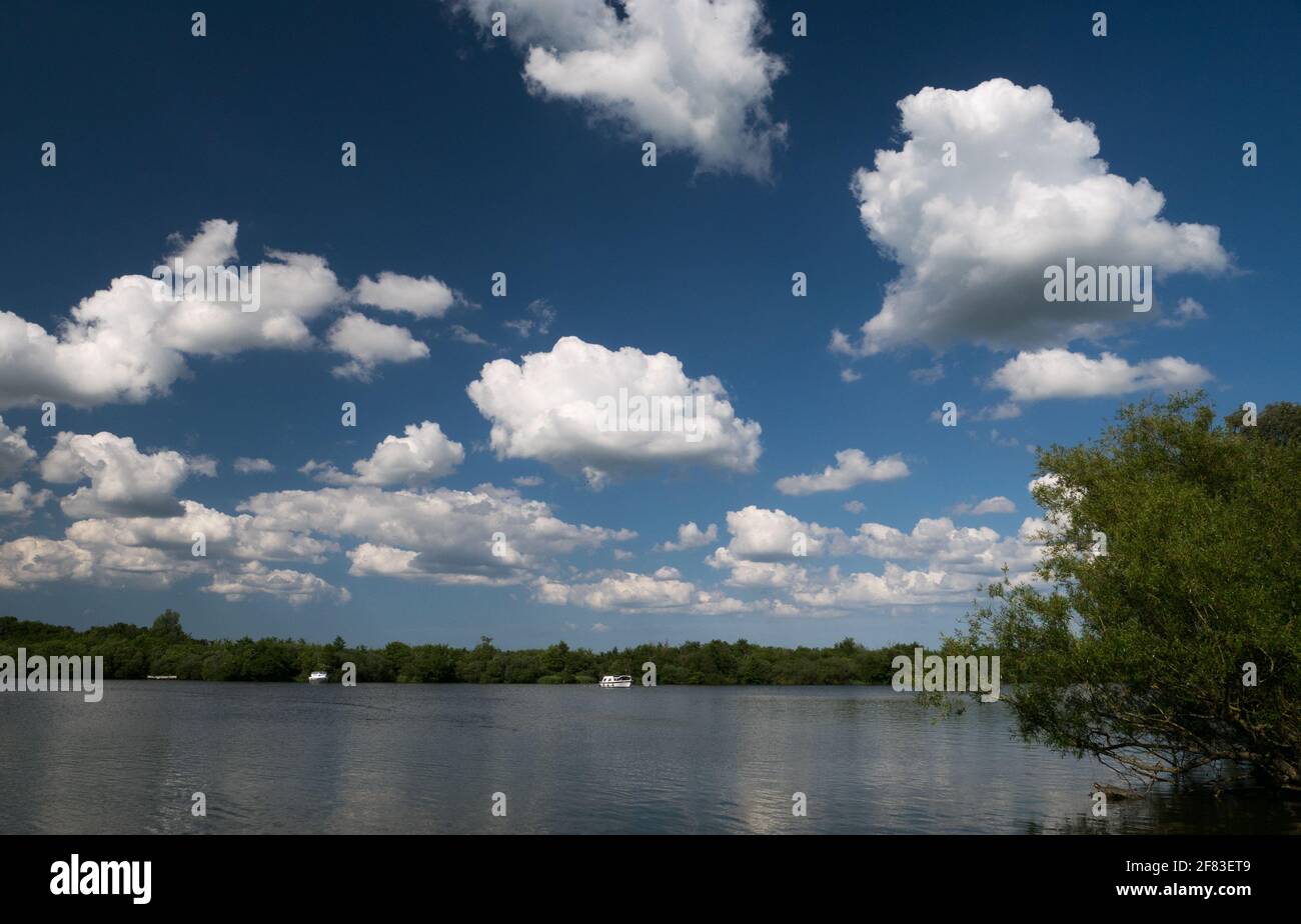 Dramatic Cloud Formation over Malthouse Broad, part of The Norfolk ...