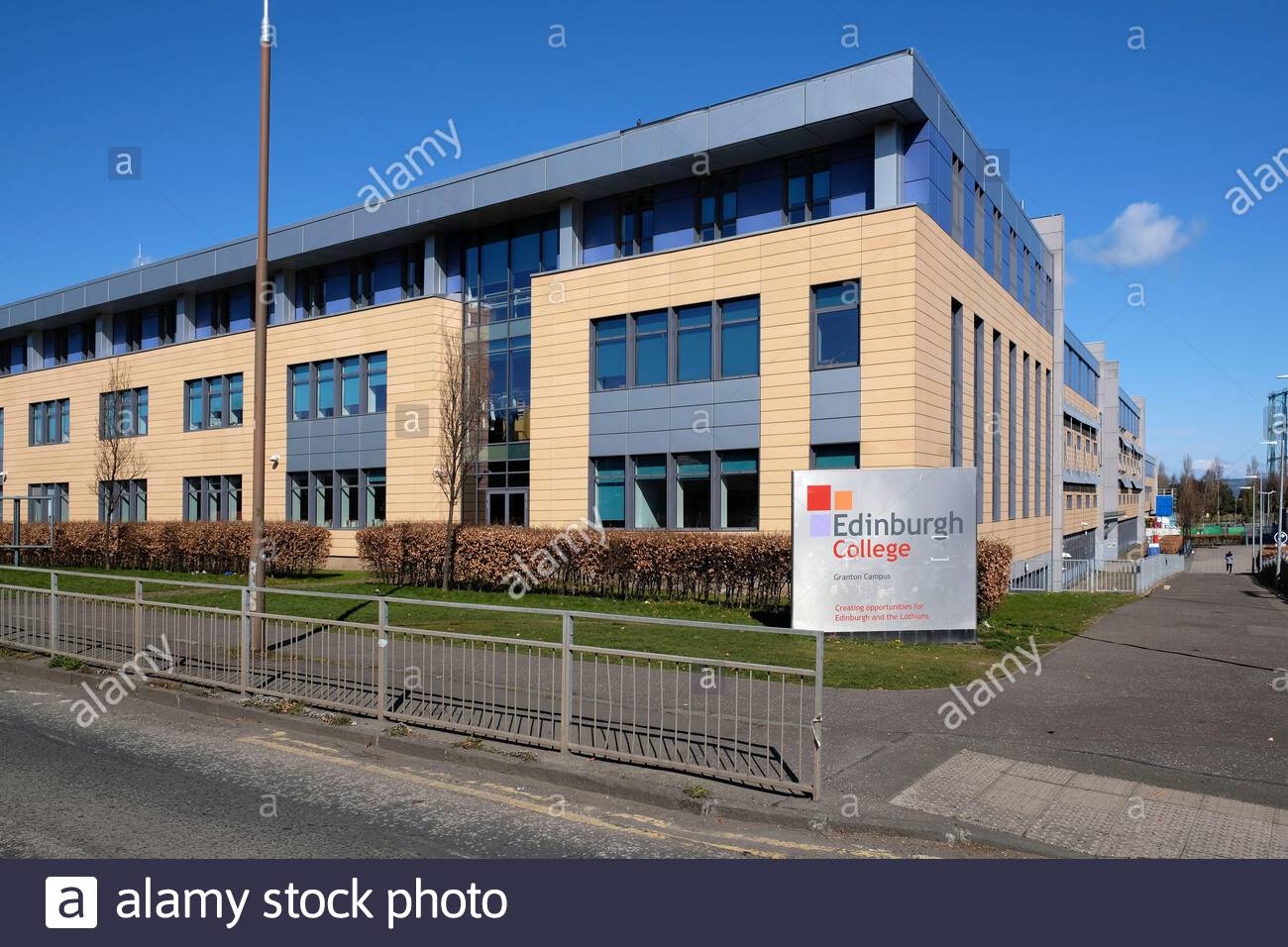 Edinburgh College building, Granton Campus, Edinburgh, Scotland Stock ...