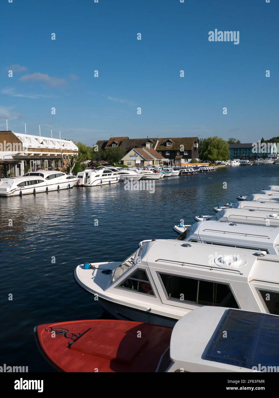 Wroxham on The River Bure, with it many boats, considered to be the ...