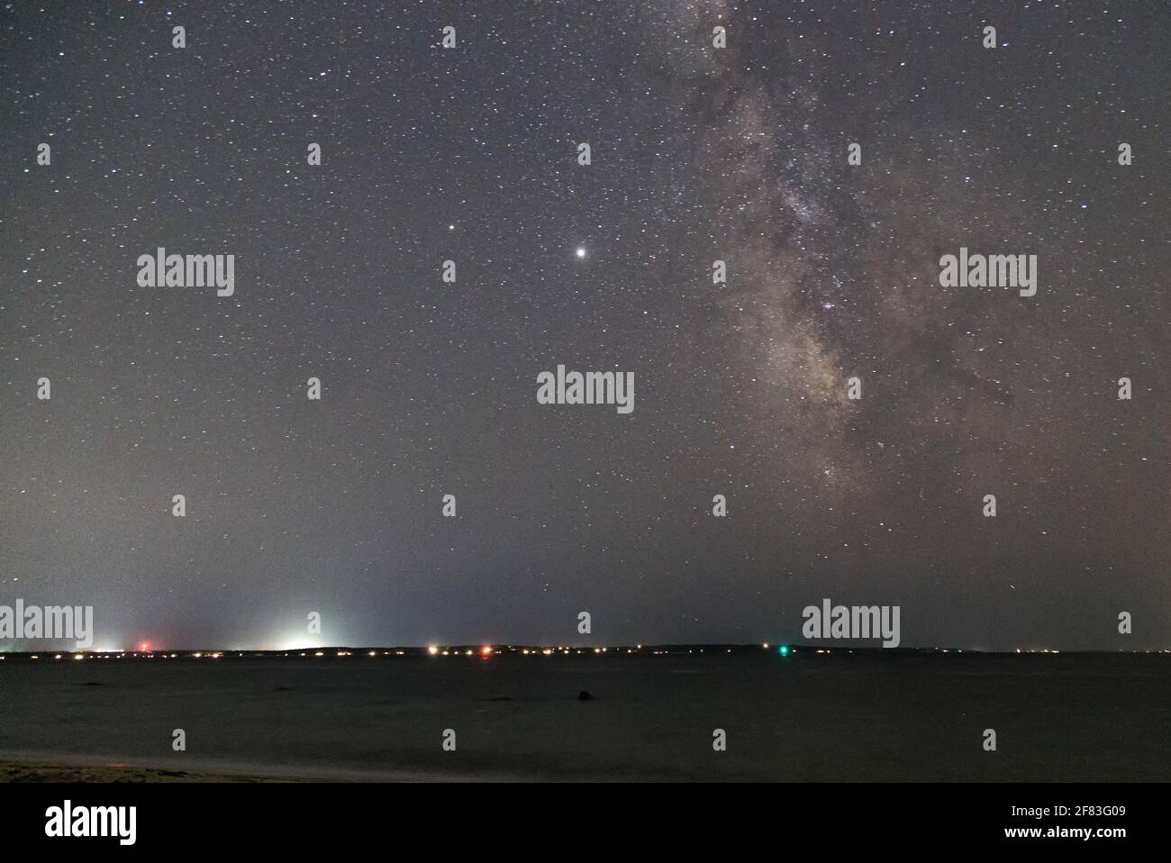 Milky way seen from beach hi-res stock photography and images - Alamy