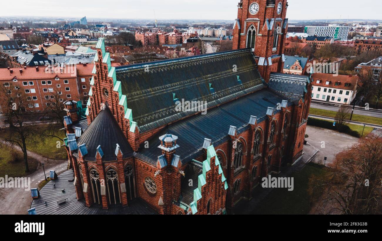 All Saints Church seen in Lund, Sweden Stock Photo - Alamy