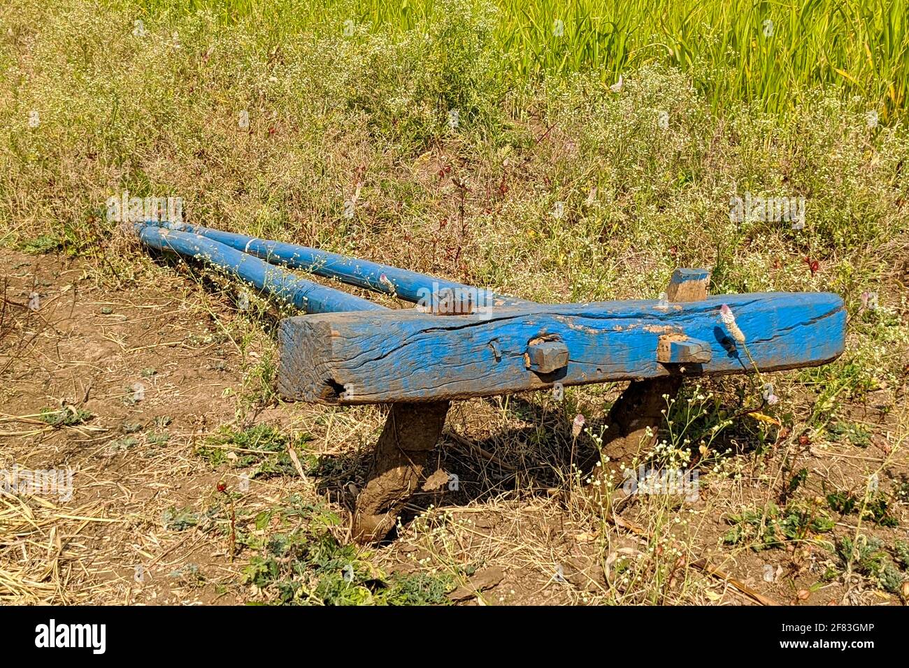 Traditional wooden plough hi-res stock photography and images - Alamy
