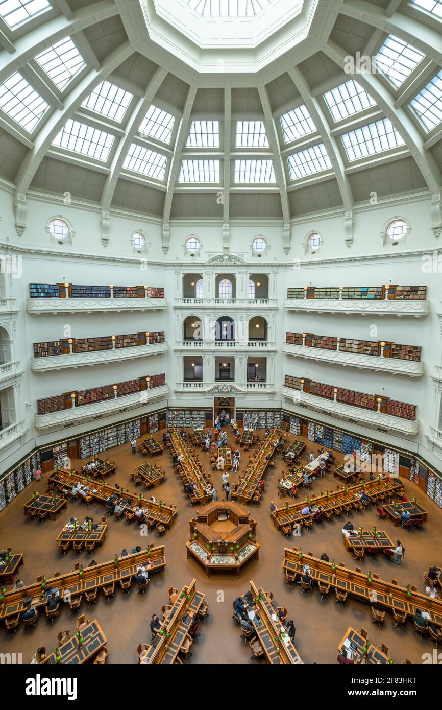 MELBOURNE, AUSTRALIA - Dec 08, 2019: State Library of Victoria is a ...