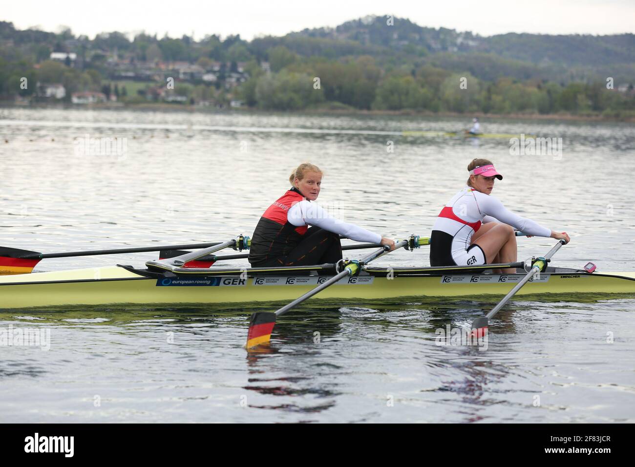Leonie menzel of germany and annekatrin thiele of germany hi-res stock ...