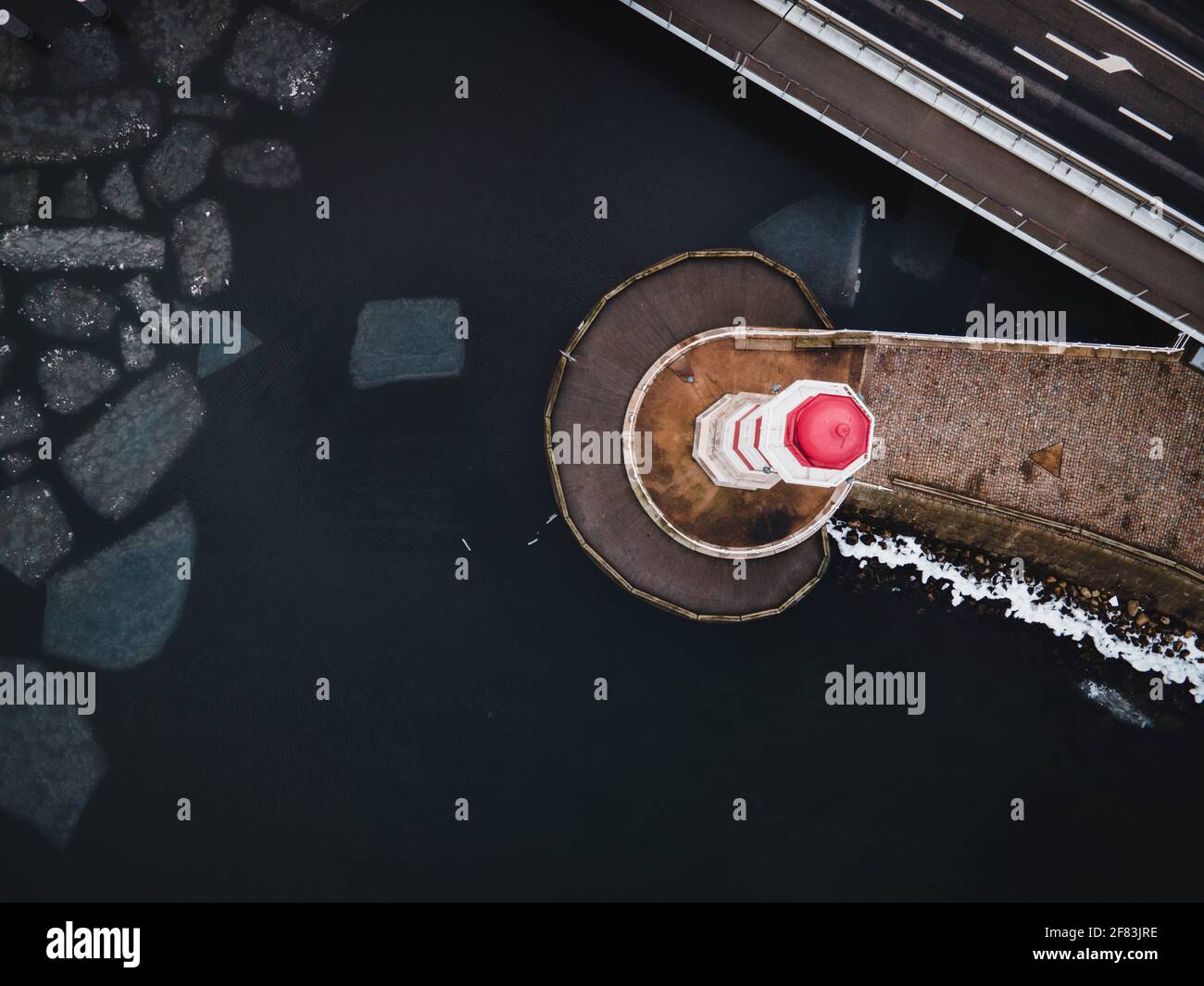 Malmö Lighthouse in Winter in Skåne, Sweden Stock Photo - Alamy