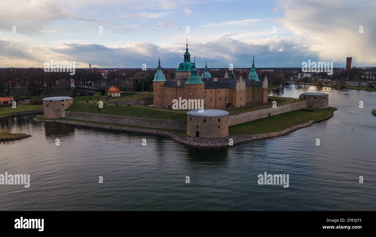 Kalmar Castle (Slott) as seen in Småland, Sweden Stock Photo - Alamy
