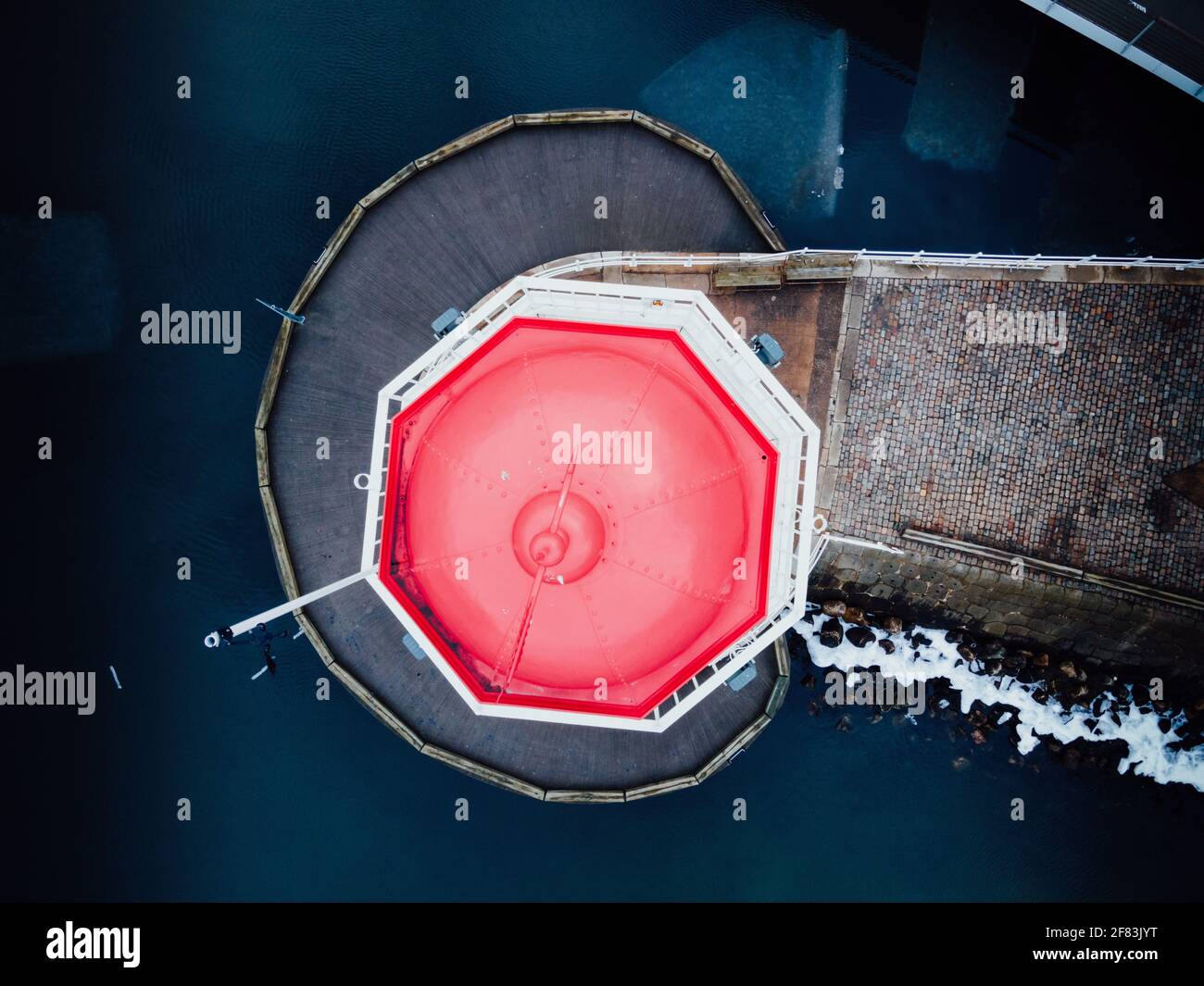 Malmö Lighthouse in Winter in Skåne, Sweden Stock Photo - Alamy