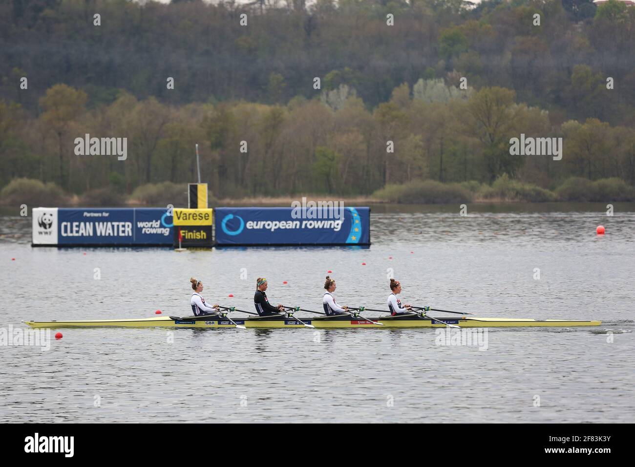 Varese, Italy. 10th Apr, 2021. Women Quadruple Scullers Mathilda ...