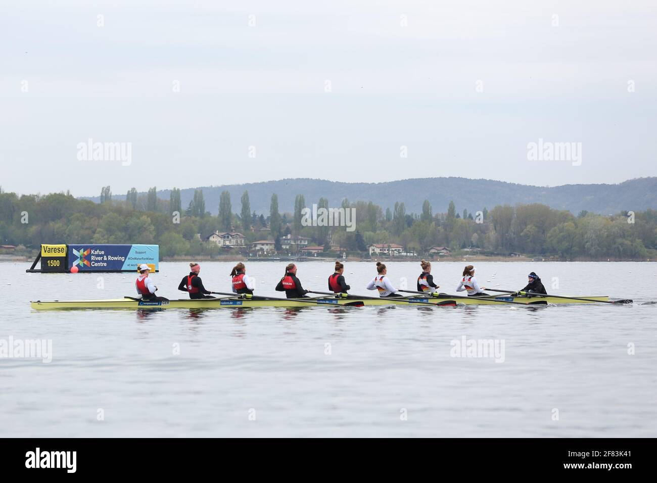 Varese, Italy. 10th Apr, 2021. Women's Eight Sophie Oksche, Melanie ...