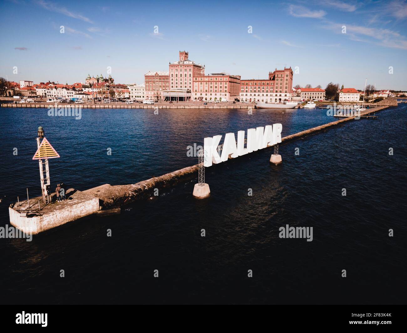 Kalmar sign as seen in Småland, Sweden Stock Photo - Alamy